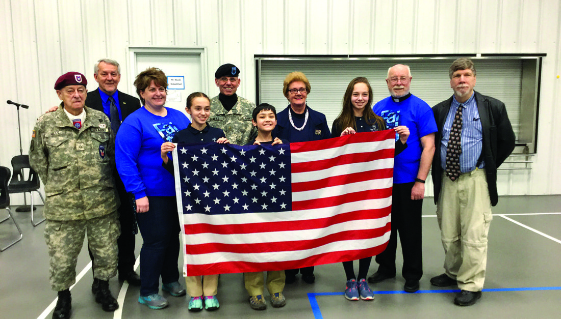 LH Catholic gets new American flag | News, Sports, Jobs - The Express